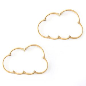 bebe bask cloud décor set of two - create a boho nursery décor - boho cloud wall décor for your cloud theme nursery - cloud nursery decor for the cloud baby nursery - cute cloud decor for girls room