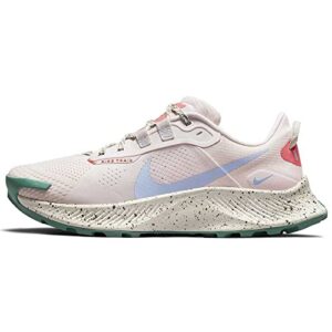 nike women's air pegasus trail 3 running trainers da8698 shoes, light soft pink aluminium 600, 10