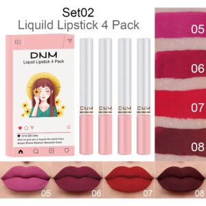 16Pcs Mini Matte Waterproof Liquid Cigarette Lipstick Set Kit, 16 Colors Litte Smoke Tube Red Matte Matt Velvet Lipstick Lip Gloss Stain Set for Women Girls Long Lasting 24 Matt Liquid Lipstick+Set