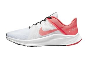 nike quest 4 womens shoes size 11, color: white/crimson