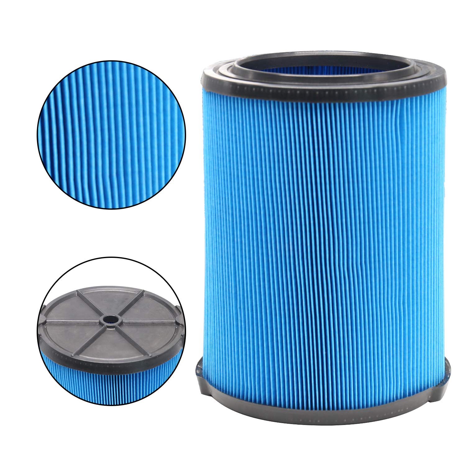 2Pack VF5000 Replacement Filter Compatible with Ridgid Shop Vac 5-20 Gallon Wet/Dry RV2400A RV2400HF RV2600B WD06700 WD0671 WD0970EX0 WD0970M0 WD1270 WD1450 WD1680