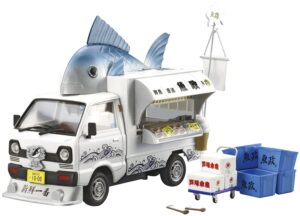 aoshima 1/24 mobile sales series no.1 fishmonger plastic model