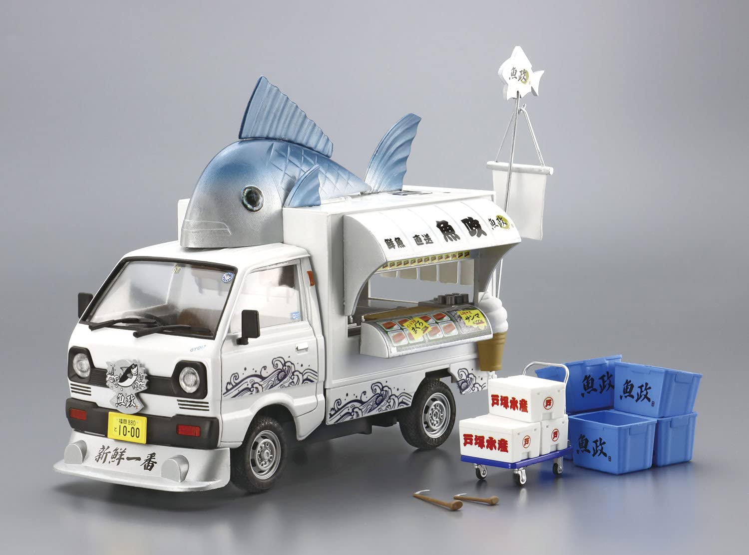 Aoshima 1/24 Mobile Sales Series No.1 Fishmonger Plastic Model