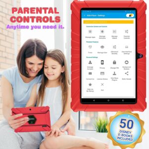 Contixo Kids Tablet V8, 7-inch HD, Ages 3-7, Toddler Tablet with Camera, Parental Control - Android 11, 16GB, WiFi, Learning Tablet for Children, 50+ Disney Storybooks Apps and Kid-Proof Case, Red