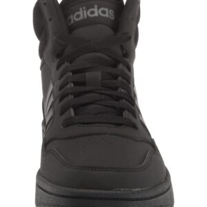 adidas Men's Hoops 3.0 Mid Black/Black/Grey 9.5