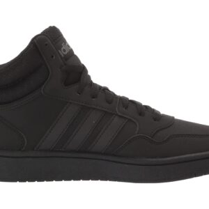 adidas Men's Hoops 3.0 Mid Black/Black/Grey 9.5