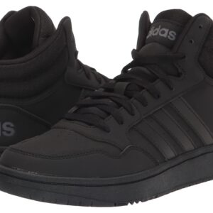 adidas Men's Hoops 3.0 Mid Black/Black/Grey 9.5