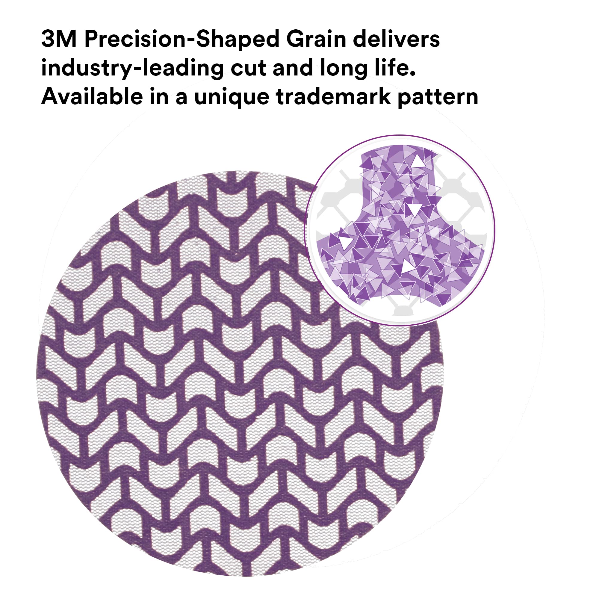 Cubitron Xtract Net Disc 710W, 220+, 5 in, Die 500X, Pack of 50 Hook and Loop Sanding Discs, Virtually Dust-Free, Premium Option for Metal, Wood, Composites, Stock Removal, and Fine Finishing