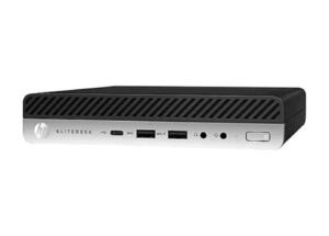 hp elitedesk 800 g3 mini pc 8gb 256gb ssd intel core i5-6500t win10, black (renewed)