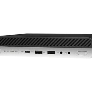 HP EliteDesk 800 G3 Mini PC 8GB 256GB SSD Intel Core i5-6500T Win10, Black (Renewed)