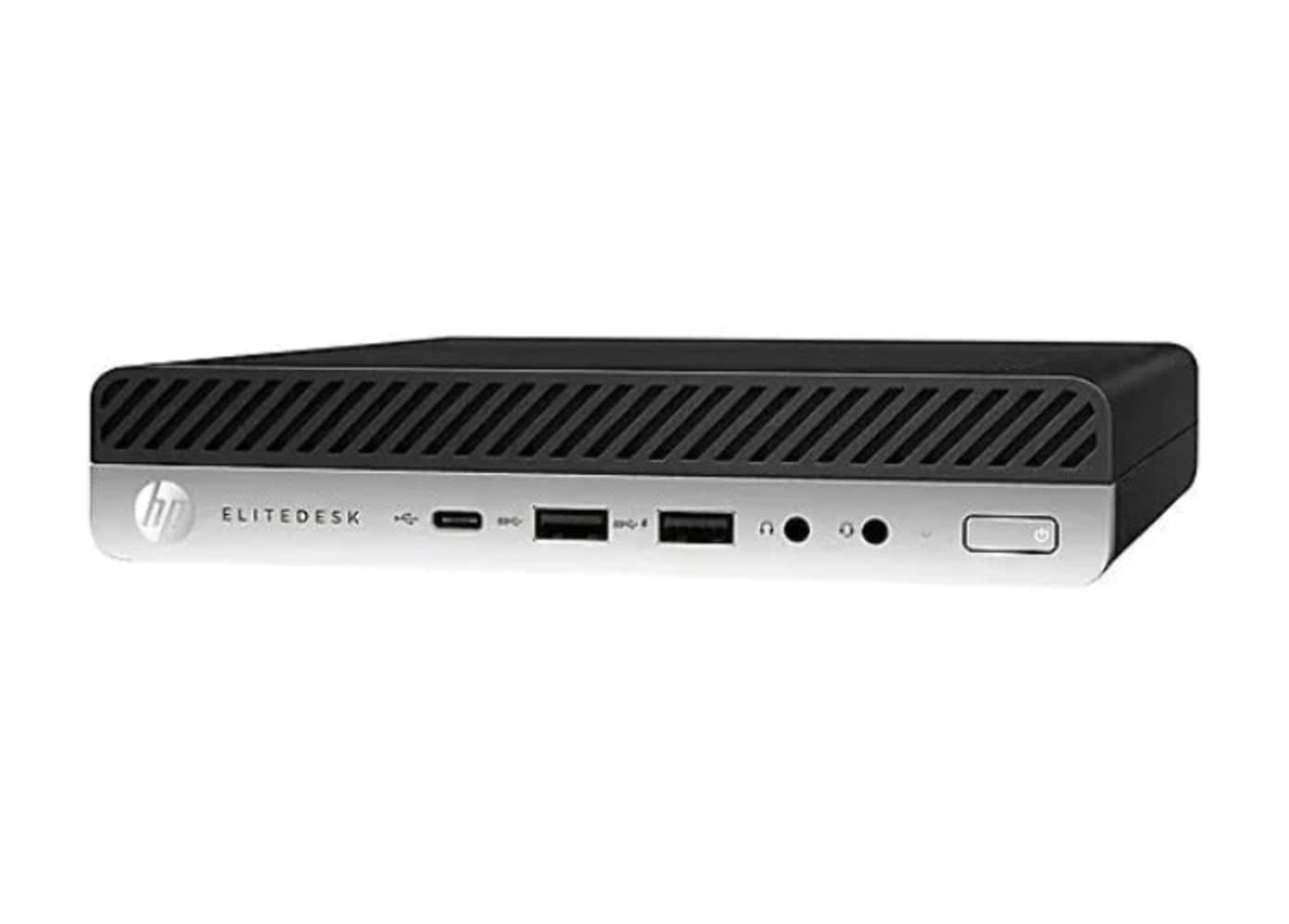 HP EliteDesk 800 G3 Mini PC 8GB 256GB SSD Intel Core i5-6500T Win10, Black (Renewed)