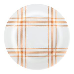 C.R. Gibson QAPS2-24068 Fall Leaves and Pumpkins Reusable Melamine Plate Set for Thanksgiving Dinners, 9" Diameter, 4pcs