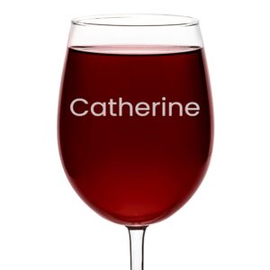 lifetime creations engraved personalized name wine glass 19 oz - stemmed wine glass with name, monogrammed wine glass gift, dishwasher safe