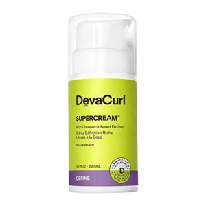 devacurl supercream rich coconut-infused definer, warm coconut, 5.1 fl. oz.