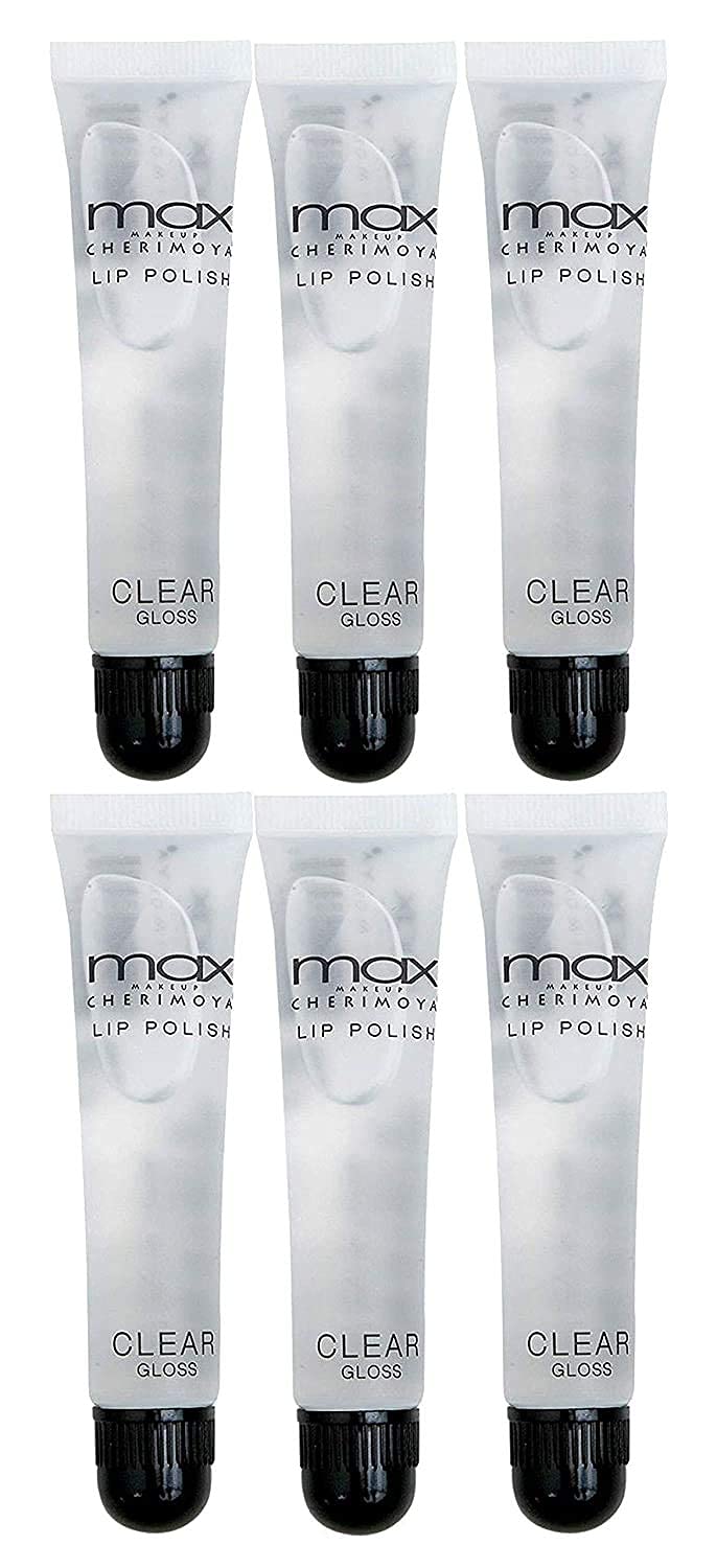 Max Makeup Cherimoya Clear Lip Polish bulk (ClearPeachStrawberry)