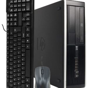 HP Elite SFF Desktop Computer PC, Intel Core i7 3.4GHZ Processor, 16GB Ram, 240GB SSD Drive, WiFi & Bluetooth, Keyboard and Mouse, HDMI, NVIDIA GT 1030 2GB DDR5, Windows 10 (Renewed)