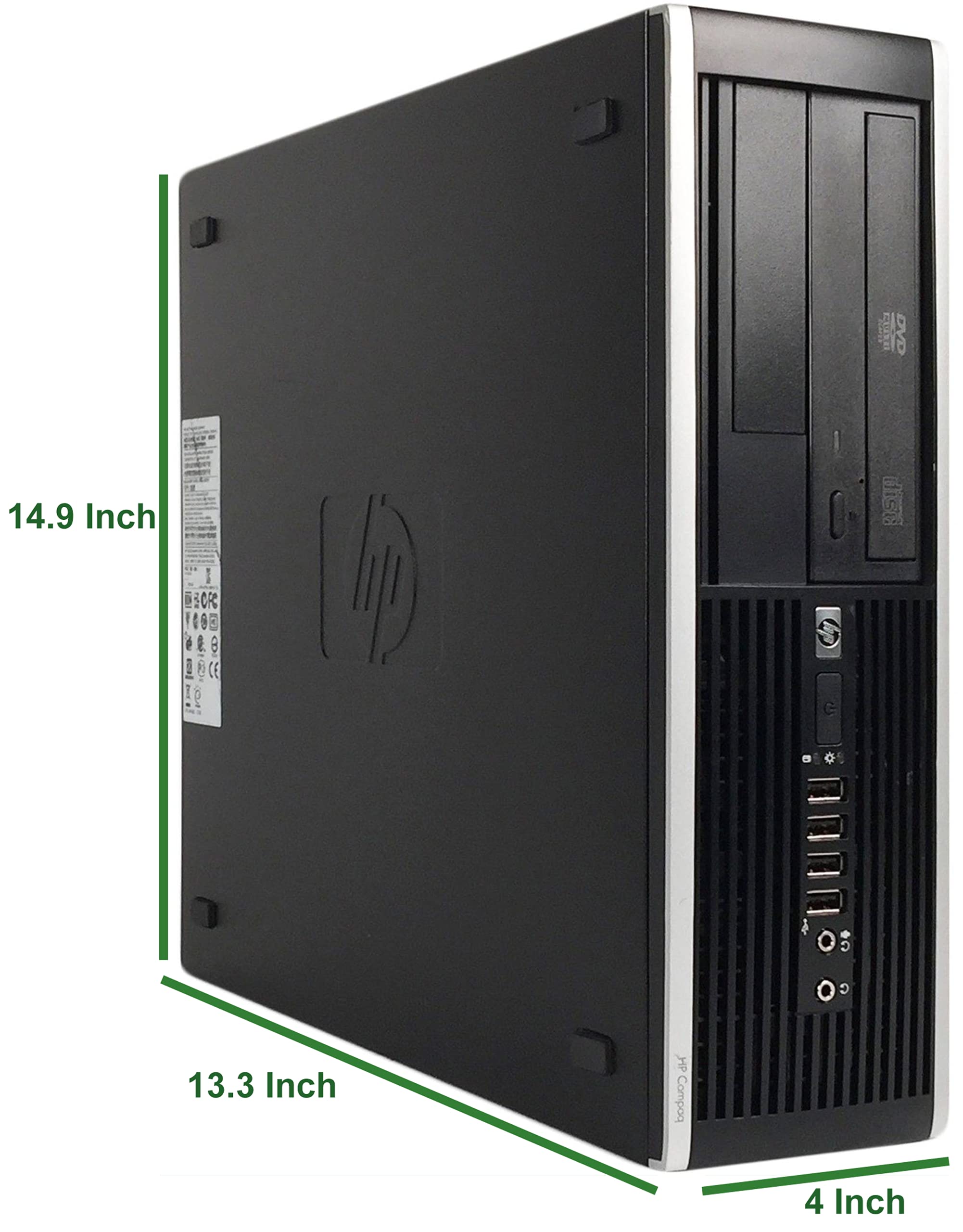 HP Elite SFF Desktop Computer PC, Intel Core i7 3.4GHZ Processor, 16GB Ram, 240GB SSD Drive, WiFi & Bluetooth, Keyboard and Mouse, HDMI, NVIDIA GT 1030 2GB DDR5, Windows 10 (Renewed)