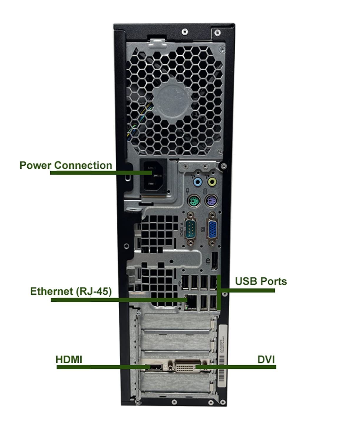 HP Elite SFF Desktop Computer PC, Intel Core i7 3.4GHZ Processor, 16GB Ram, 240GB SSD Drive, WiFi & Bluetooth, Keyboard and Mouse, HDMI, NVIDIA GT 1030 2GB DDR5, Windows 10 (Renewed)