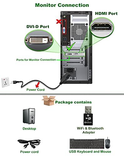 HP Elite SFF Desktop Computer PC, Intel Core i7 3.4GHZ Processor, 16GB Ram, 512GB SSD Drive, WiFi & Bluetooth, Keyboard and Mouse, HDMI, NVIDIA GT 1030 2GB DDR5, Windows 10 (Renewed)