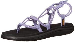 teva women's voya infinity sandal, purple impression, 7