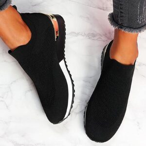 Women's Fashion Sneaker Lightweight Breathable Slip On Sport Shoes Casual Comfortable Running Tennis Shoes