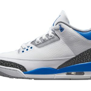 Nike Men's Air Jordan 3 Retro Racer Blue, White/Black/Cement Grey/Racer, 10