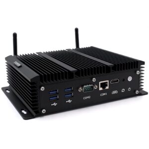 Industrial Firewall Appliance Mini PC, 6 2.5Gbe Lan, Network/Router, Core i7 10510U, Windows 10 pro, 32GB DDR4 RAM 512GB SSD, HD, 2* COM, i225 Nics, Wifi model, SIM Card slot, AES-NI, Small Computer