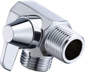 shower arm diverter valve for hand showerhead, chrome