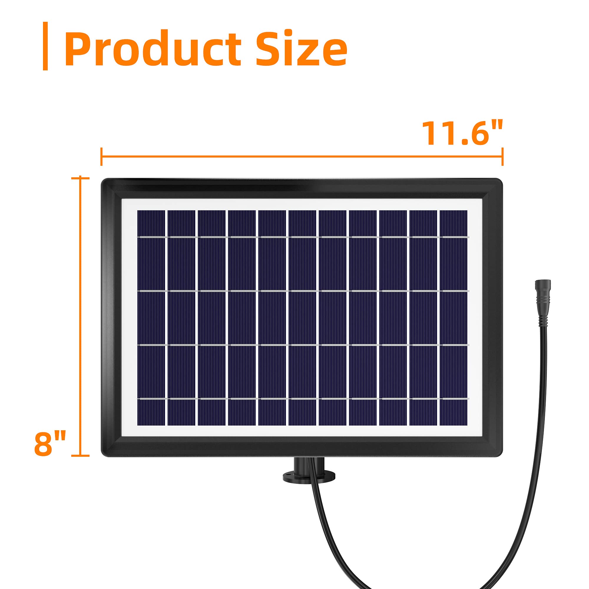 SUNAPEX 6W Replacement Solar Panel-Compatible with SUNAPEX 48 & 96 FT Soalr String Lights ONLY