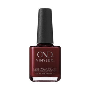 cnd vinylux longwear red nail polish, gel-like shine & chip resistant color, 0.5 fl oz