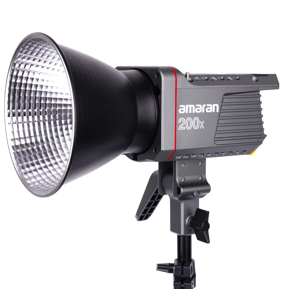 Amaran 200x Bi-Color LED Video Light, 200W 2700-6500k 51600lux@1m Bluetooth App Control 9 Built-in Lighting Effects DC/AC Power Supply, Made by Aputure