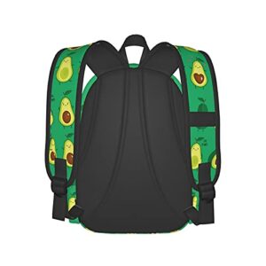 FeHuew 17 Inch Backpack Cartoon Funny Avocado Laptop Backpack School Bookbag Shoulder Bag Casual Daypack