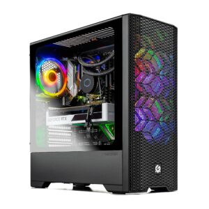 skytech gaming blaze 3.0 pc desktop - amd ryzen 7 5800x 8-core 3.8ghz, rtx 3070 8gb gddr6, 16gb ddr4 3200mhz, 1tb gen4 nvme ssd, 240mm aio, 750w gold psu, windows 11 home 64-bit, ac wifi, black