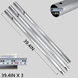 118"/3m Stainless Metal Tube Crossbar for Studio Backdrop Wall Mount System - Holder Pole