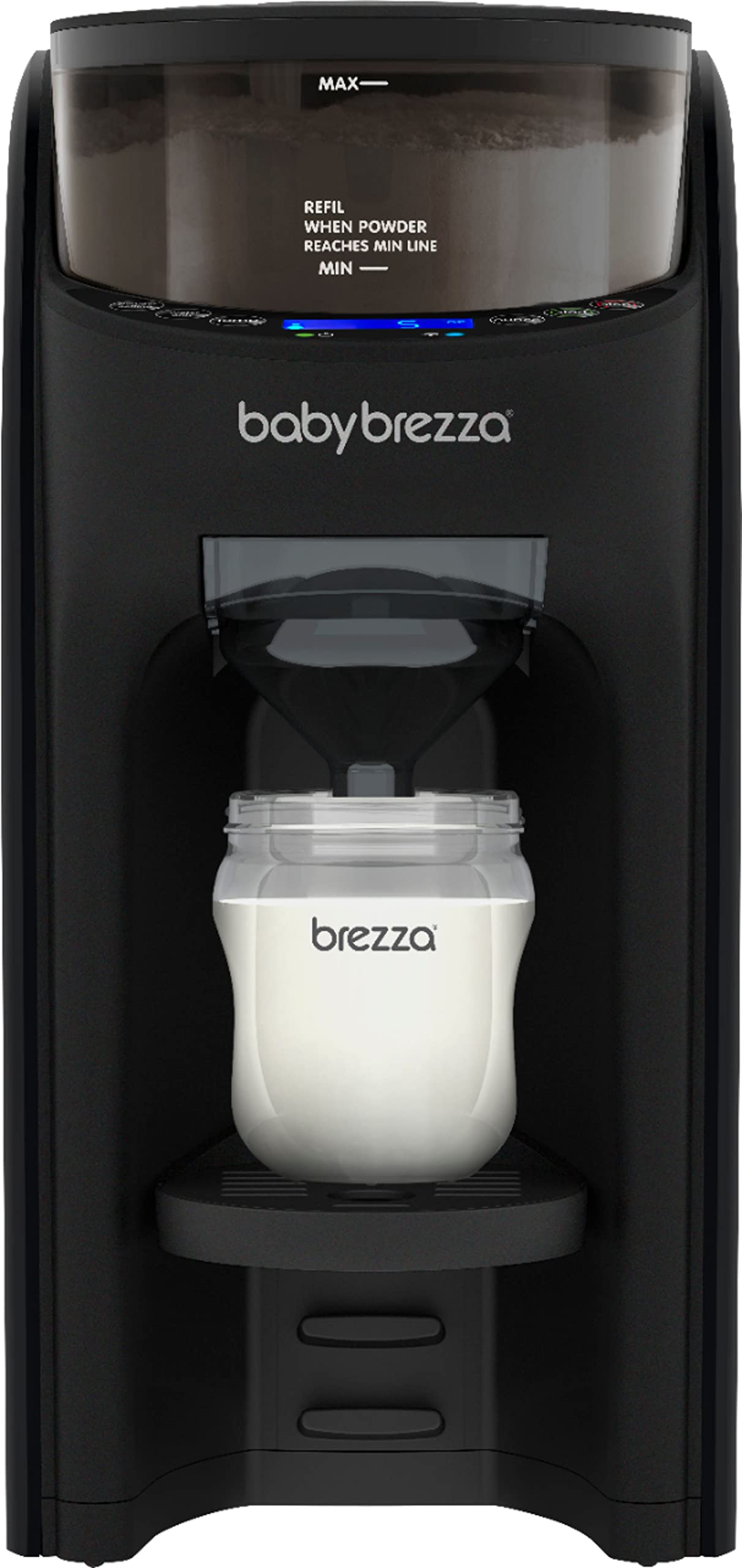 Baby Brezza Formula Pro Advanced WiFi Formula Dispenser Machine - Automatically Mix a Warm Formula Bottle Instantly - Easily Make Bottle with Automatic Powder Blending, Black