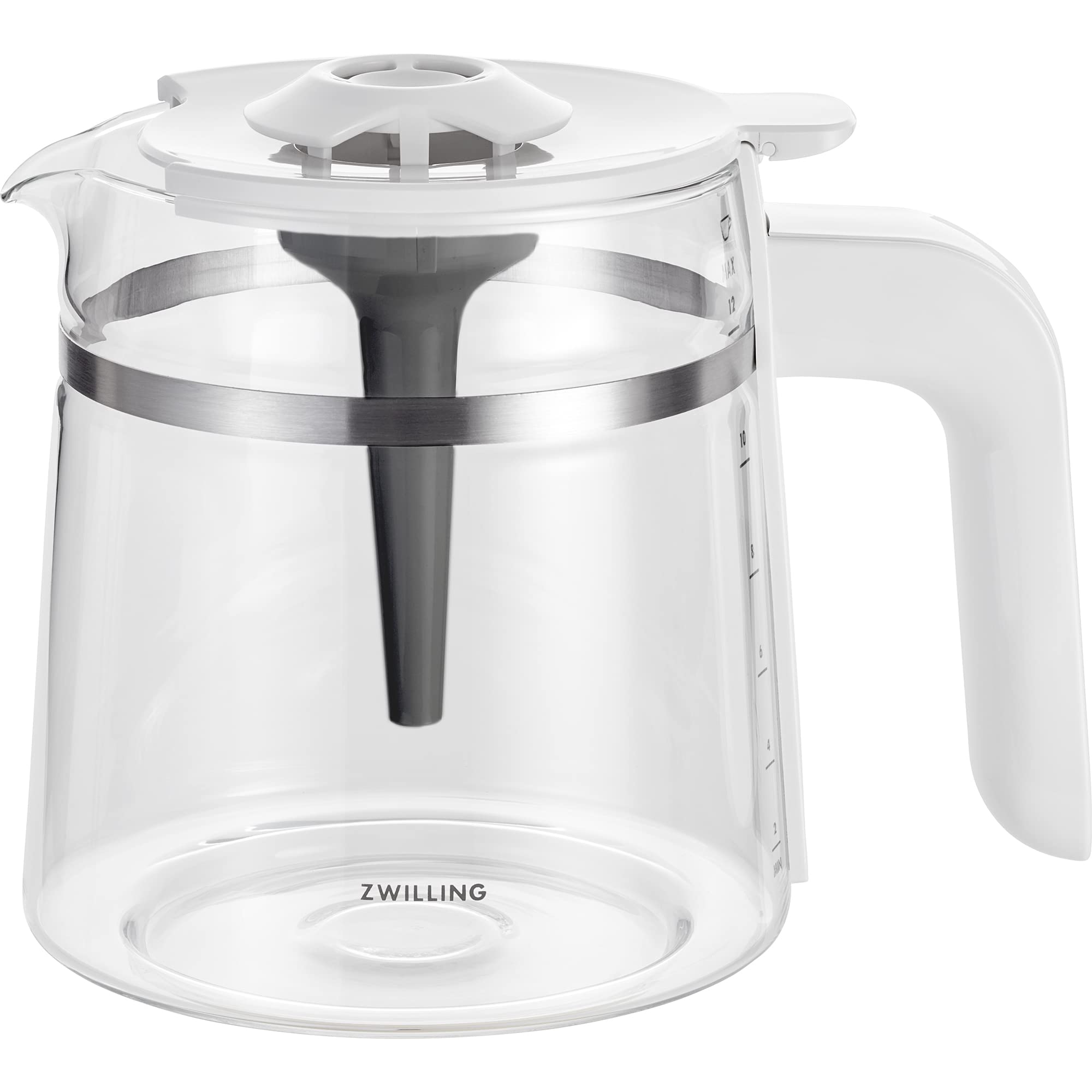 ZWILLING Enfinigy Glass Drip Coffee Maker 12 Cup, Awarded the SCA Golden Cup Standard, Silver