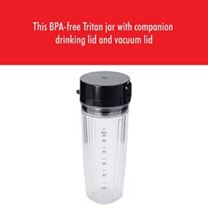 ZWILLING Enfinigy Personal Blender Jar with Drinking Lid and Vacuum Lid - Black