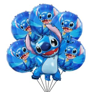 6pcs lilo and stitch balloons, lilo and stitch party decoration