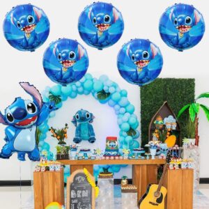 6Pcs Lilo and Stitch Balloons, Lilo and Stitch Party Decoration