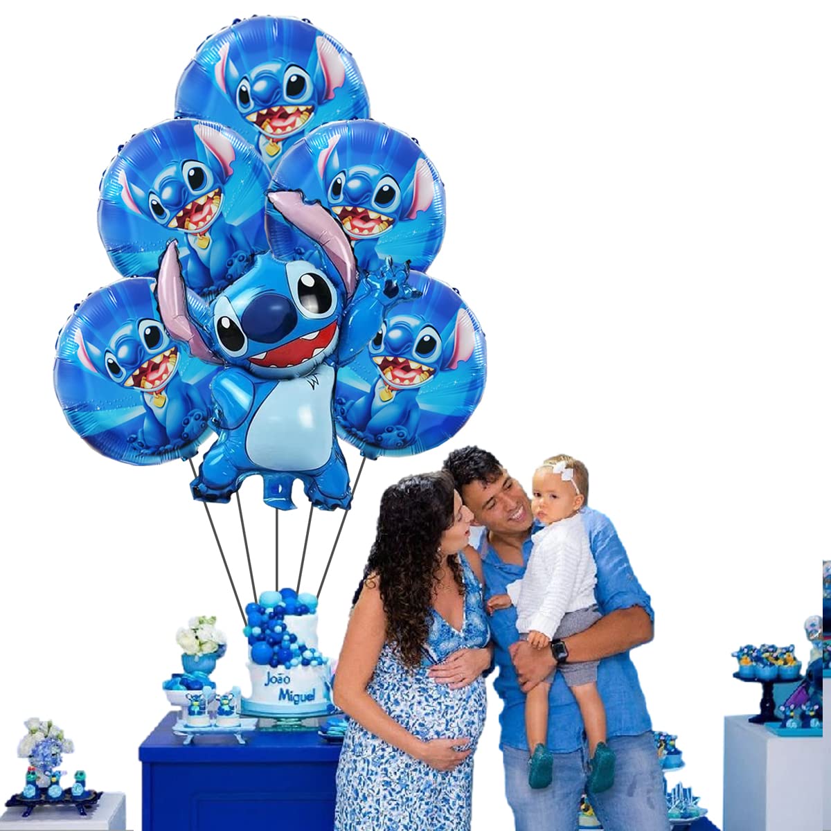 6Pcs Lilo and Stitch Balloons, Lilo and Stitch Party Decoration