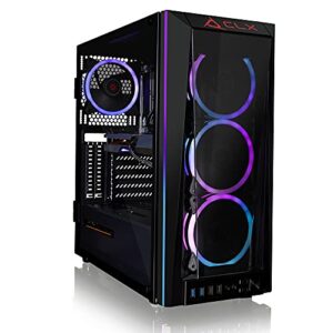 clx set gaming desktop - liquid cooled amd ryzen 9 5900x 3.7ghz 12-core processor, 32gb ddr4 memory, geforce rtx 3060 12gb gddr6 graphics, 500gb ssd, 4tb hdd, wifi, windows 11 home 64-bit, black