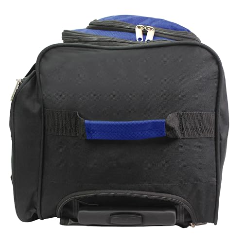 Dejuno 20-Inch Carry-on Rolling Duffle Bag, Blue, One Size