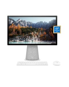 hp chromebase 21.5" all-in-one desktop, intel pentium gold 6405u processor, 4 gb ram, 128 gb ssd, rotating full hd ips touchscreen, chrome os, bluetooth keyboard and mouse combo (22-aa0022, 2021)