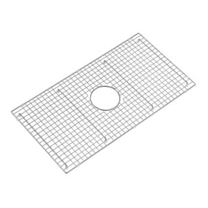 cipotal 29.5 in. x 15.5 in. centre drain sink protector with supersoft silicone feet in 304 grade stainless steel