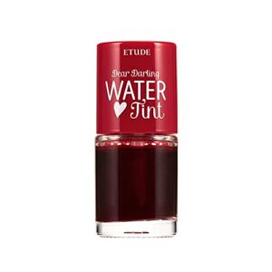 etude dear darling water tint cherry ade (21ad) | vivid color lip stain with moisturizing weightless & non-sticky finish lip stain | smudge-proof & lightweight lip tint | k-beauty