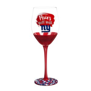 team sports america new york giants, 17oz boxed stemware