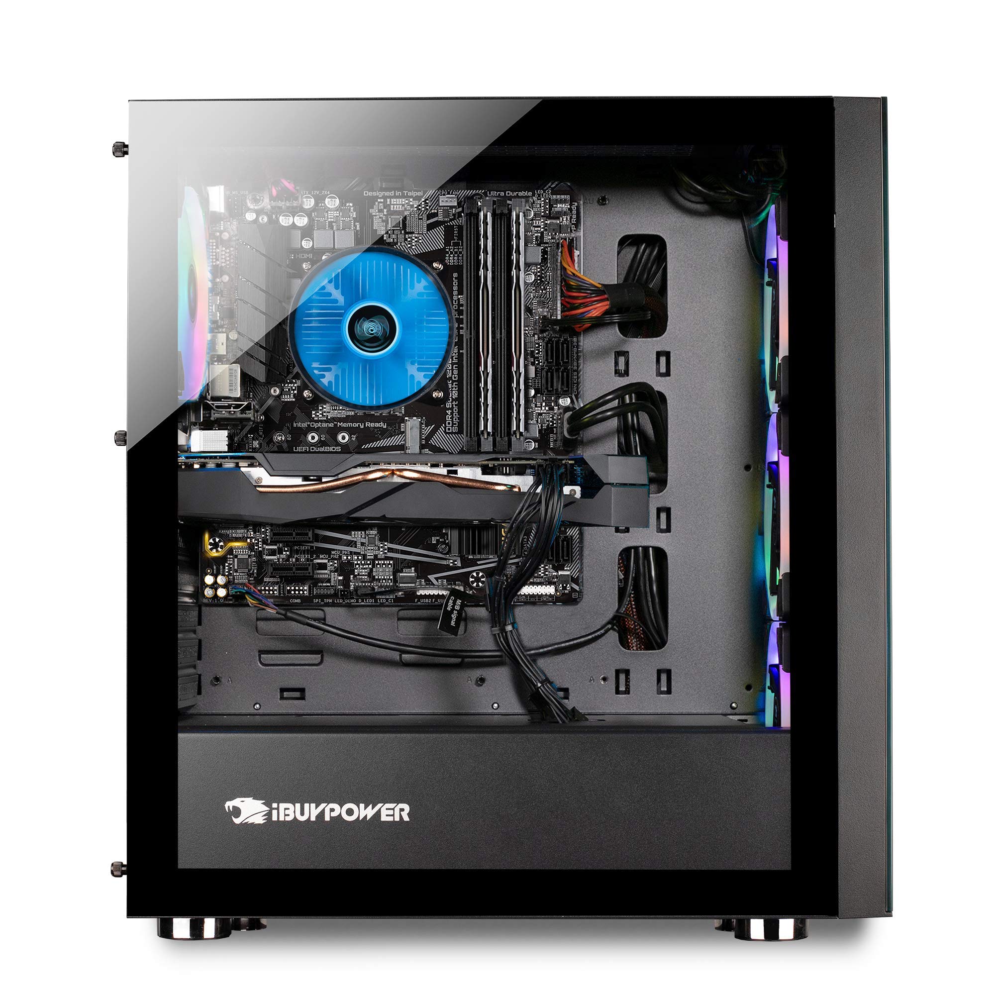 iBUYPOWER Pro Gaming PC Computer Desktop Element MR 208i (Intel i7-11700F 2.5GHz,NVIDIA GeForce RTX 2060 6GB, 16GB DDR4, 240GB SSD, 1TB HDD, WiFi Ready, Windows 10 Home)