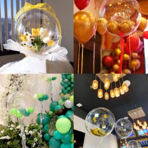 20 Inch Bobo Balloons Bubble Balloons, 10 Pcs Clear Bobo Balloon, Large Transparent Bubble Balloon for Christmas Wedding Birthday Party Decoration