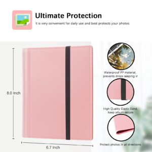 192 Pockets Album for Fujifilm Instax Mini Camera, Polaroid Instant Cameras, Photo Albums for Fujifilm Instax Mini 11 90 70 9 8 LiPlay Instant Film Cameras, 2x3 Photo Album (Pink)