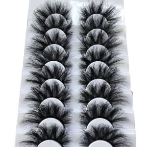 gmagictobo false eyelashes fluffy wispy eyelashes faux 3d mink lashes thick volume long soft dramatic strip eye lashes pack 8 pairs